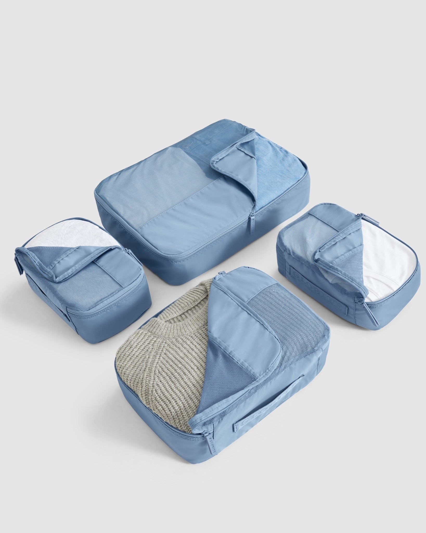Sky Blue 4 Pc Packing Cube Sets | Globite