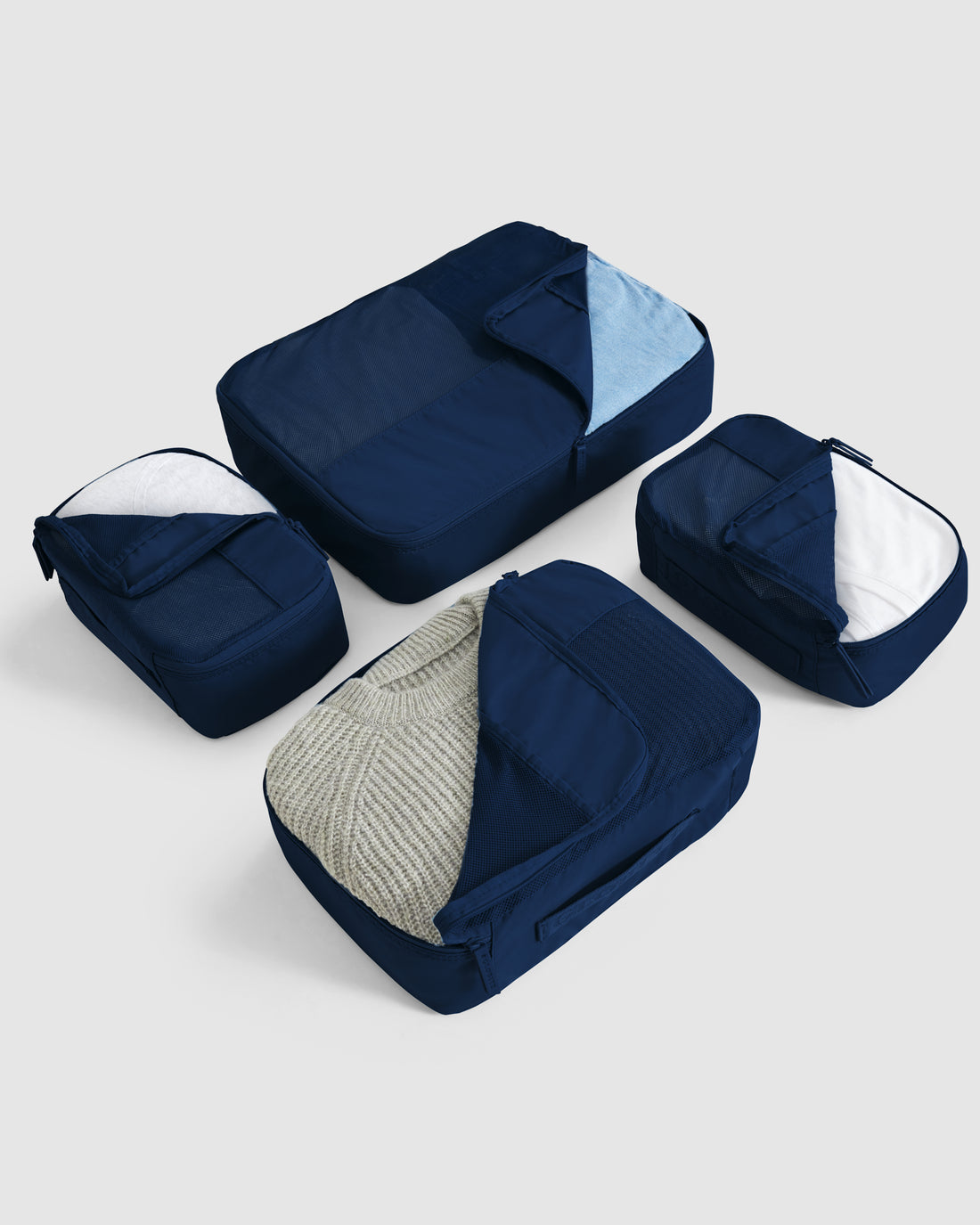 Marine Blue 4 Pc Packing Cube Set | Globite