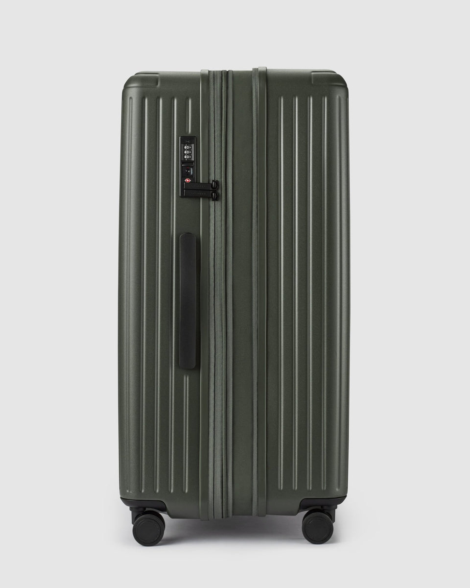 Expandable Large Check In Suitcase - Olivine Green – Globite