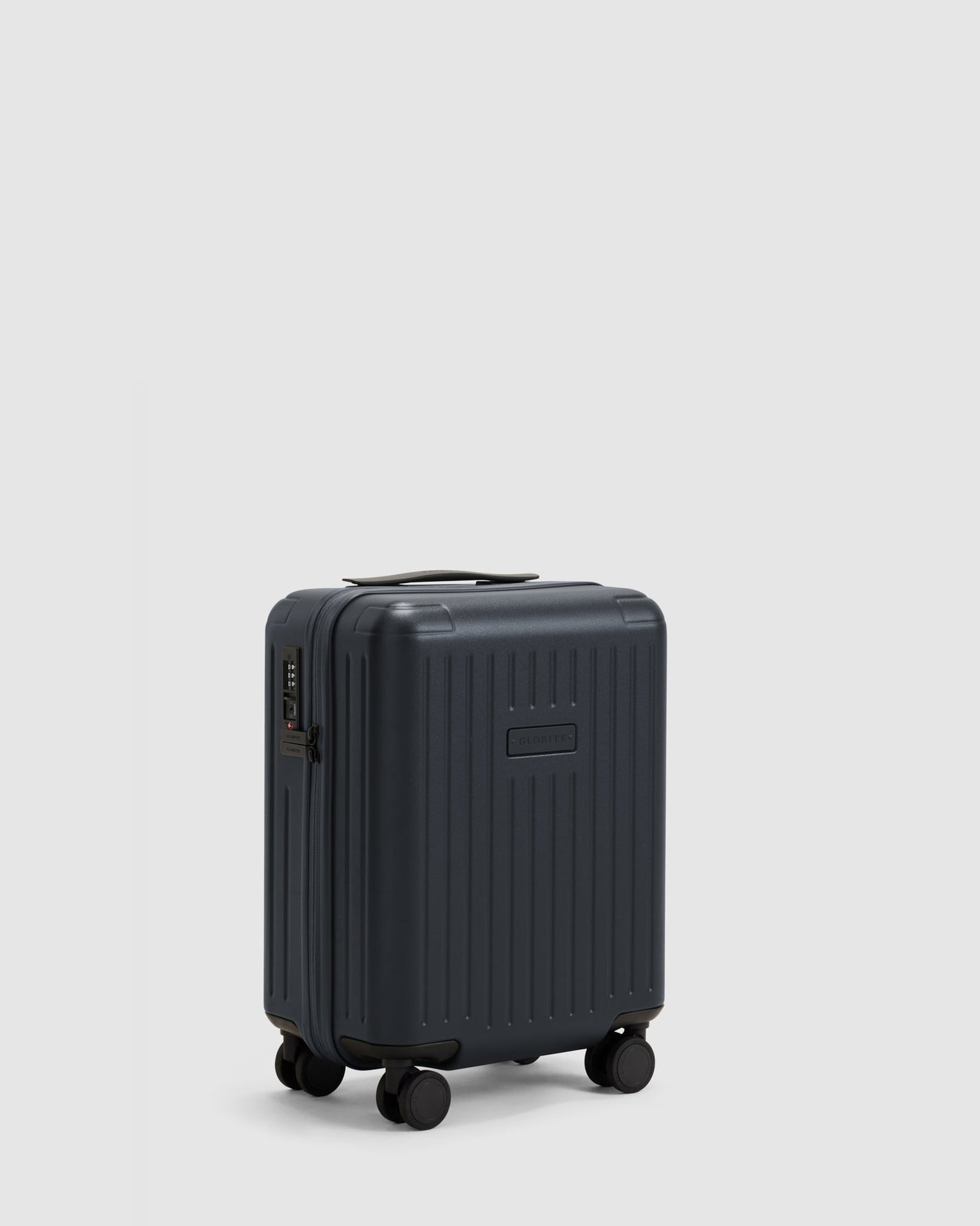 Black Underseat Carry On Suitcase With Wheels | Globite